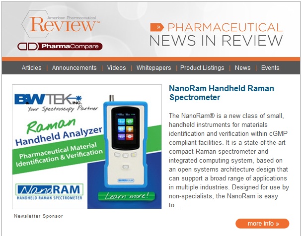 American Pharmaceutical Review Launches Redesigned Newsletters ...