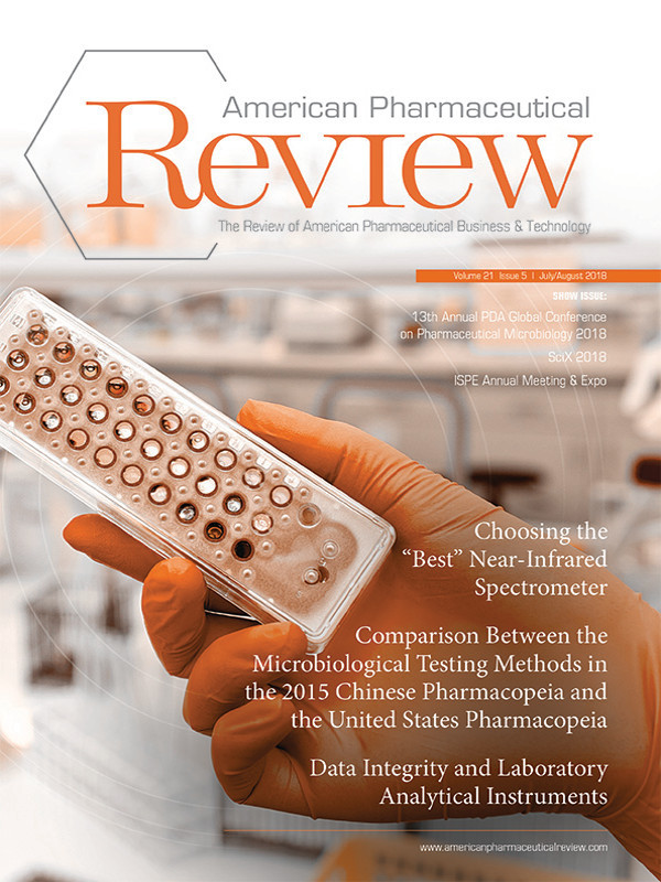 July/August 2018 | American Pharmaceutical Review - The Review of ...