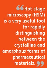 Hot-stage Optical Microscopy as an Analytical Tool to Understand Solid ...