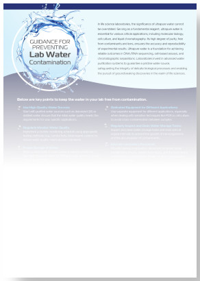 Guidance for Preventing Lab Water Contamination | American ...