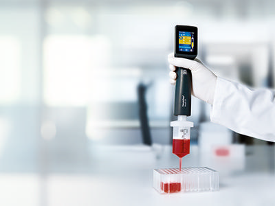 Microbiology BRAND® HandyStep® Touch Electronic Repeating Pipette from ...